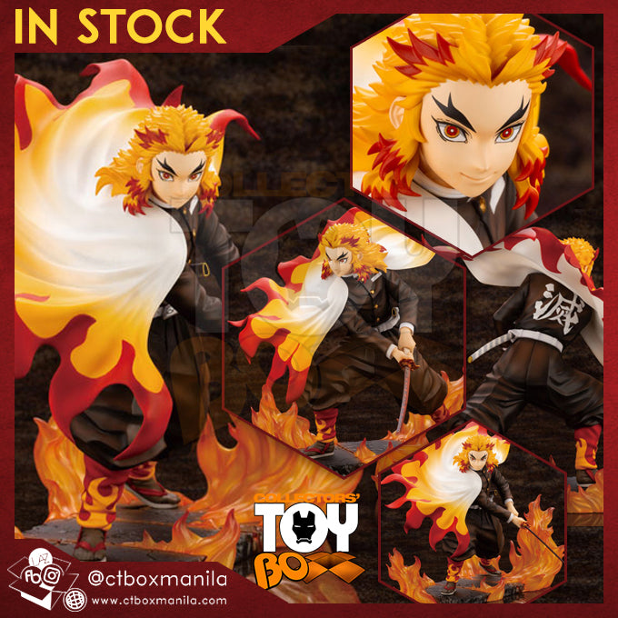 Kotobukiya Artfx-J Demon Slayer Kyojuro Rengoku [with Bonus Faceplate ...